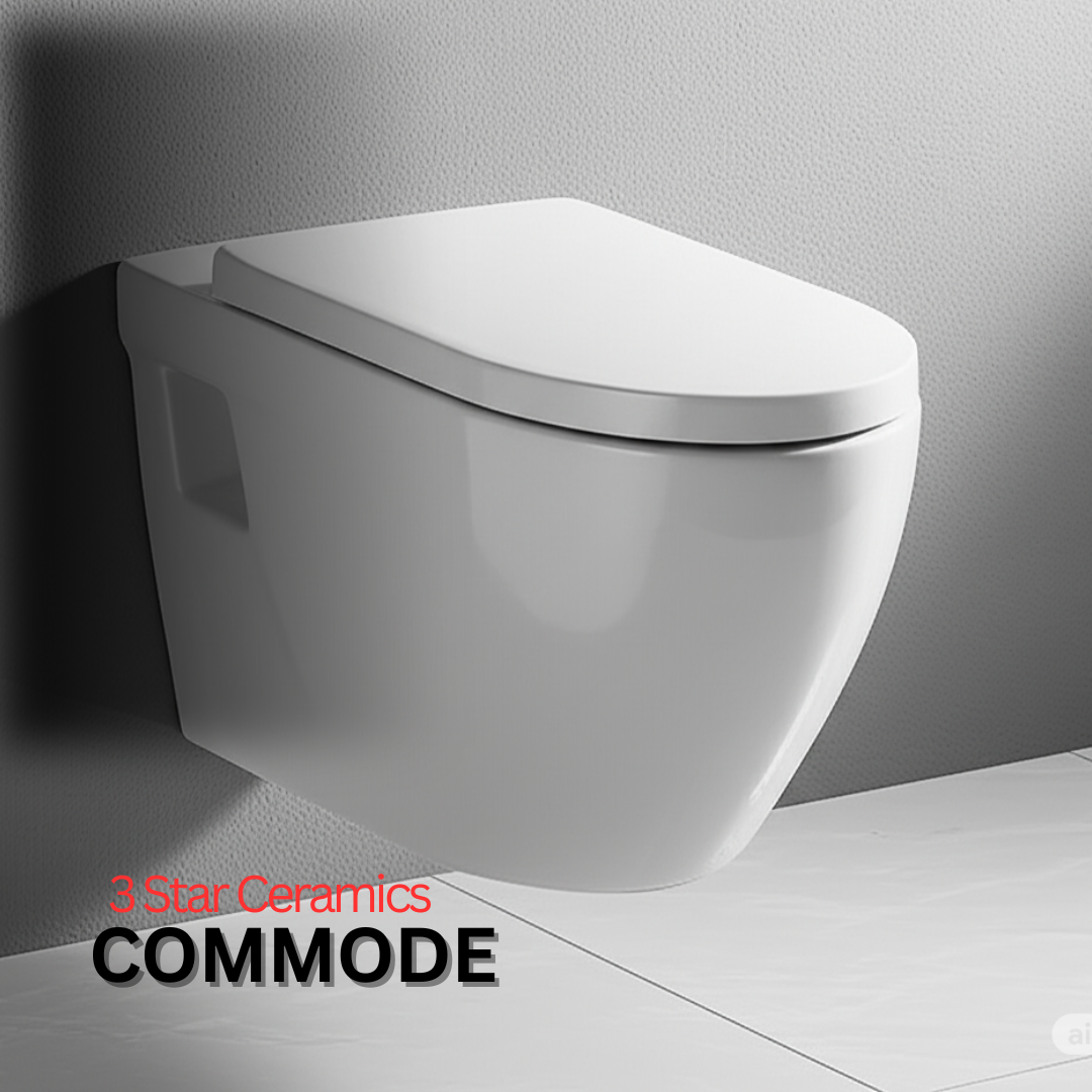 WALL-HUNG COMMODE – 3 Star Ceramics